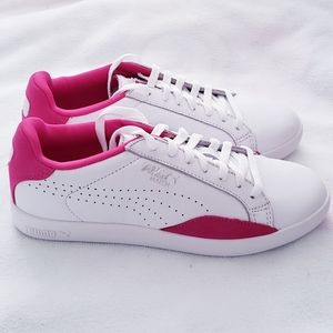 Puma | Shoes | Puma White Hot Pink Sneakers | Poshmark